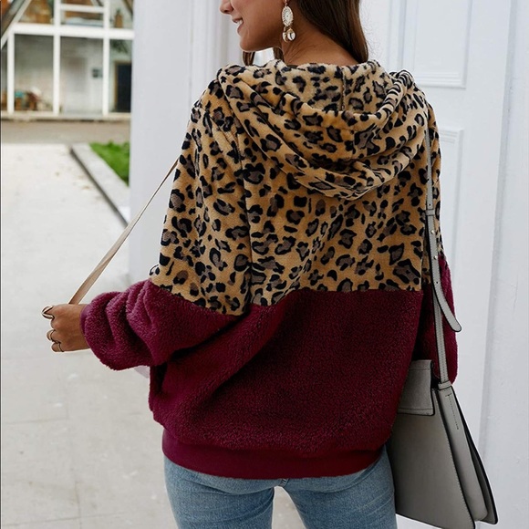 miichx0o | Jackets & Coats | Nwt Leopard Print Teddy Coat | Poshmark